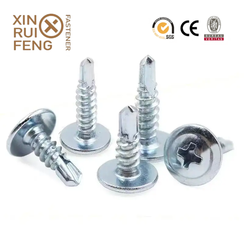 China Truss Head Phillips Drive White Zinc Plated Self Drilling Screw ...